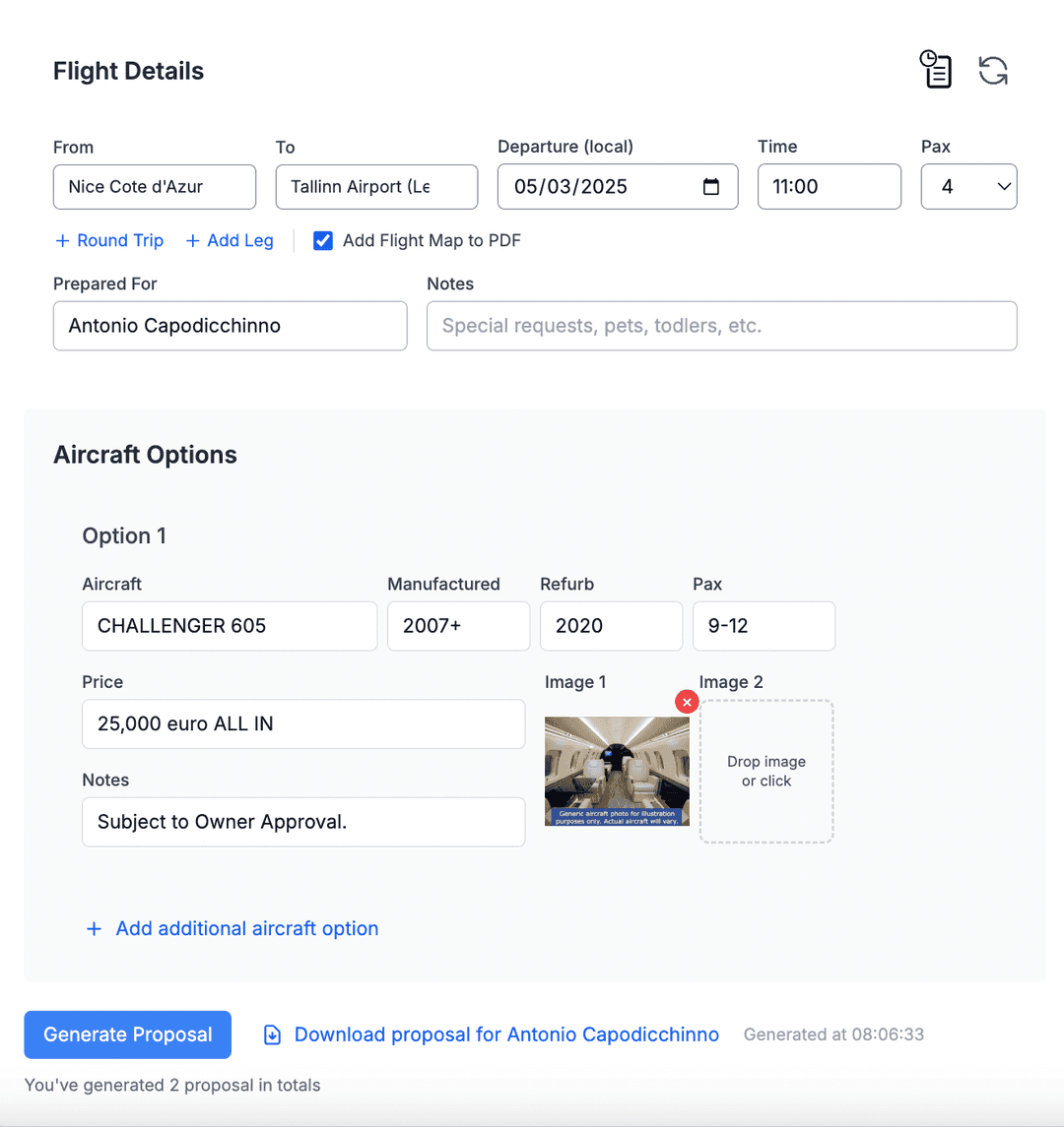 Charter Proposal Generator